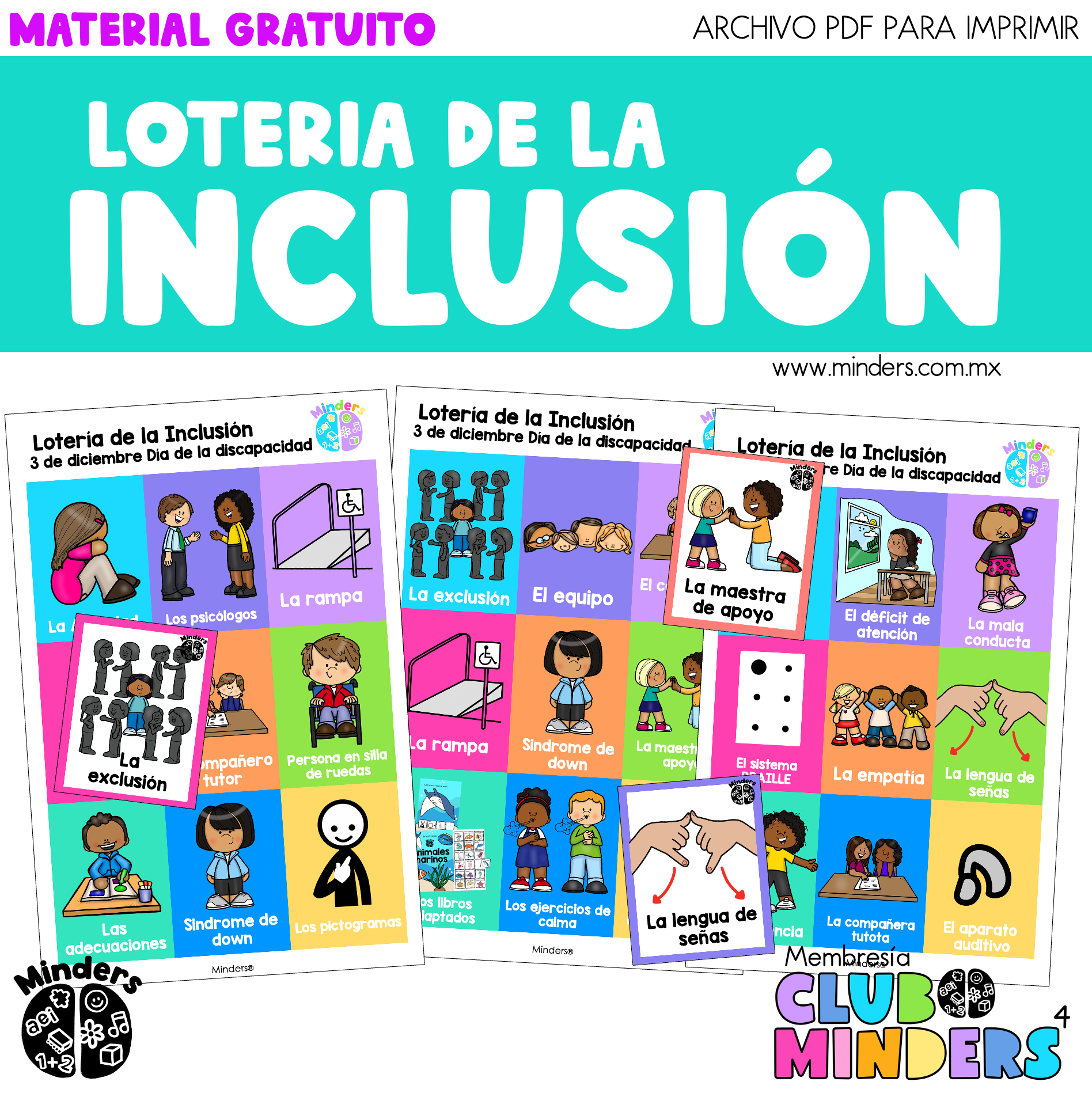 Loteria de la inclusión por el día de la discapacidad – Mindersmx