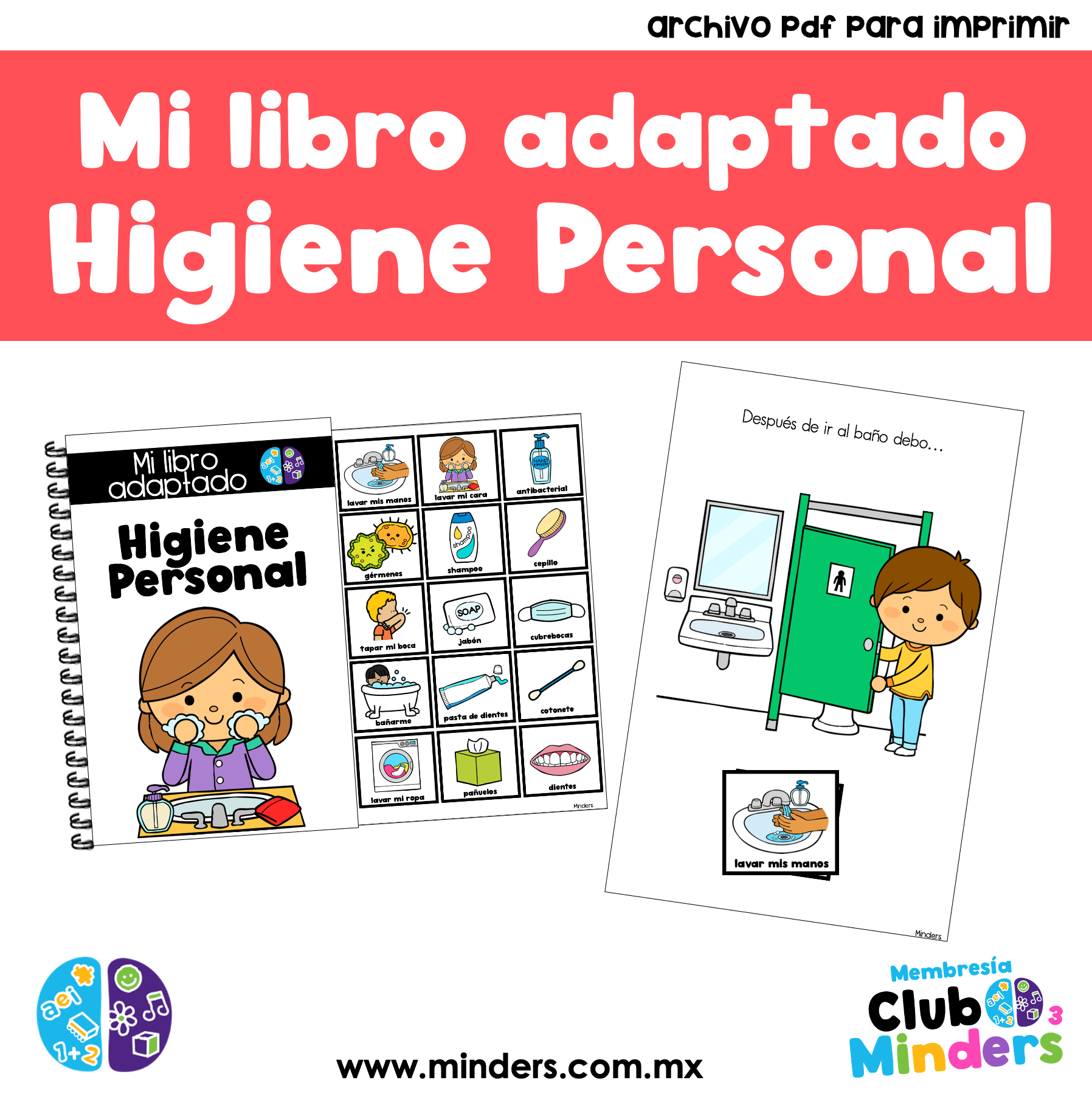 Mi libro adaptado - Higiene Personal – Mindersmx