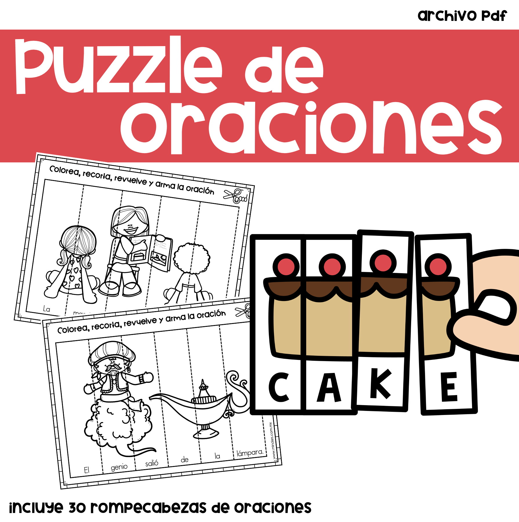 Puzzle de Oraciones – Mindersmx