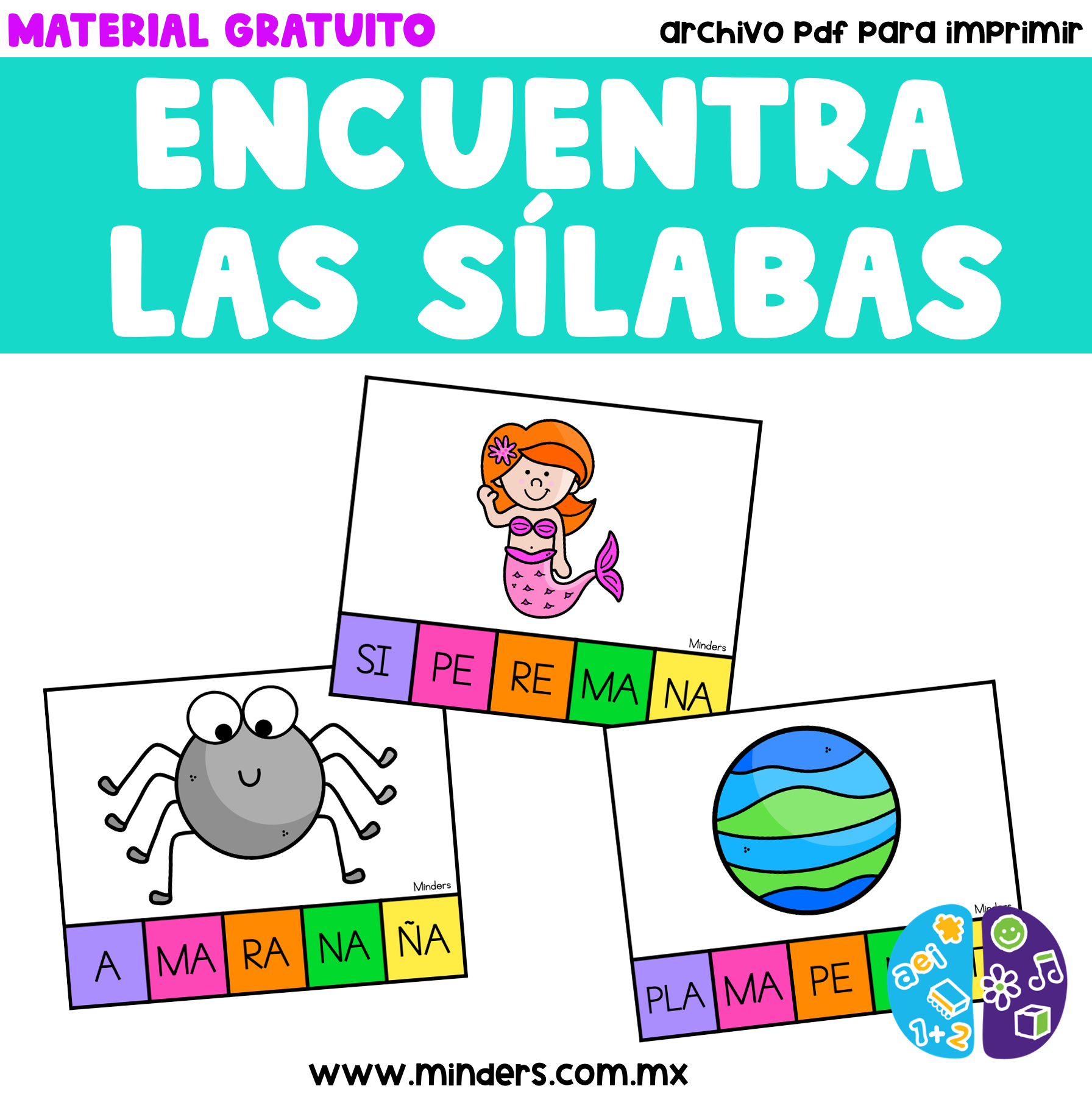Encuentra las Sílabas - Material Gratuito – Mindersmx