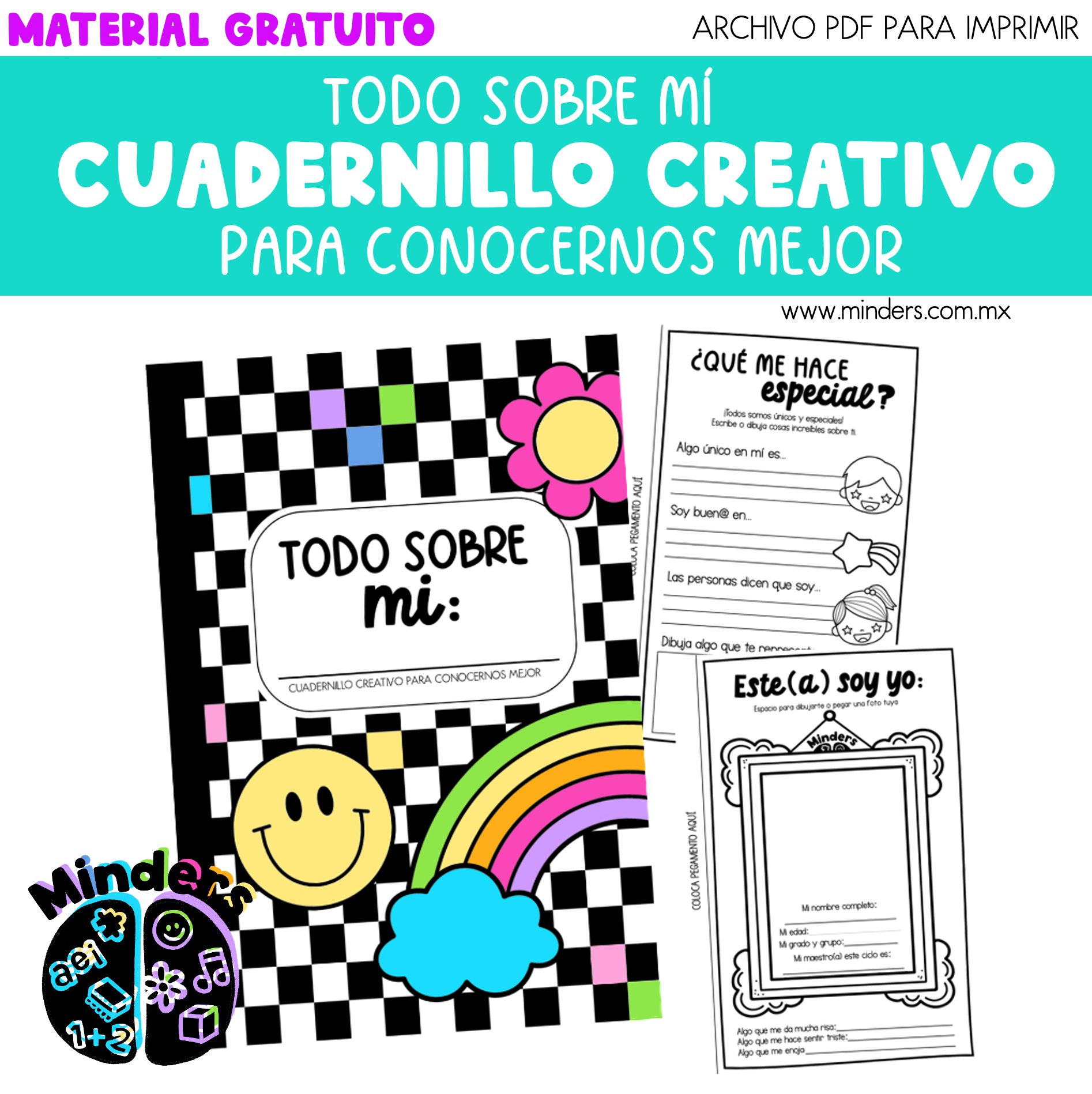 Cuadernillo creativo para conocernos mejor - Todo sobre mí Material Gr ...