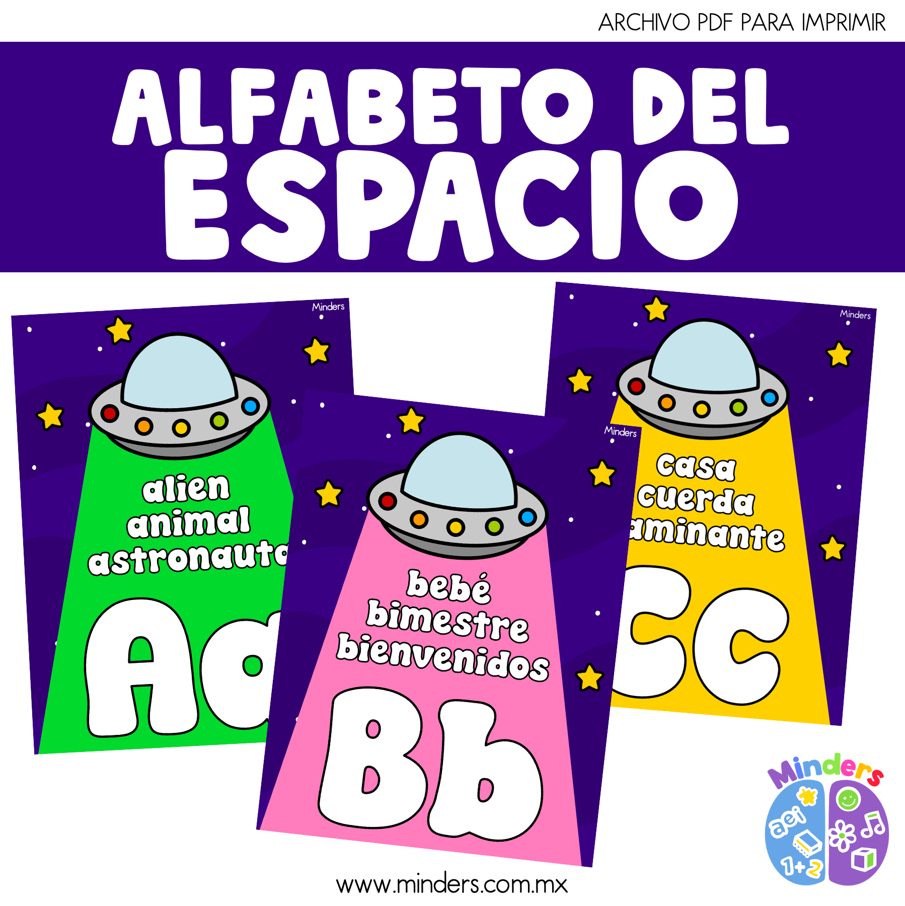 Alfabeto del espacio – Mindersmx