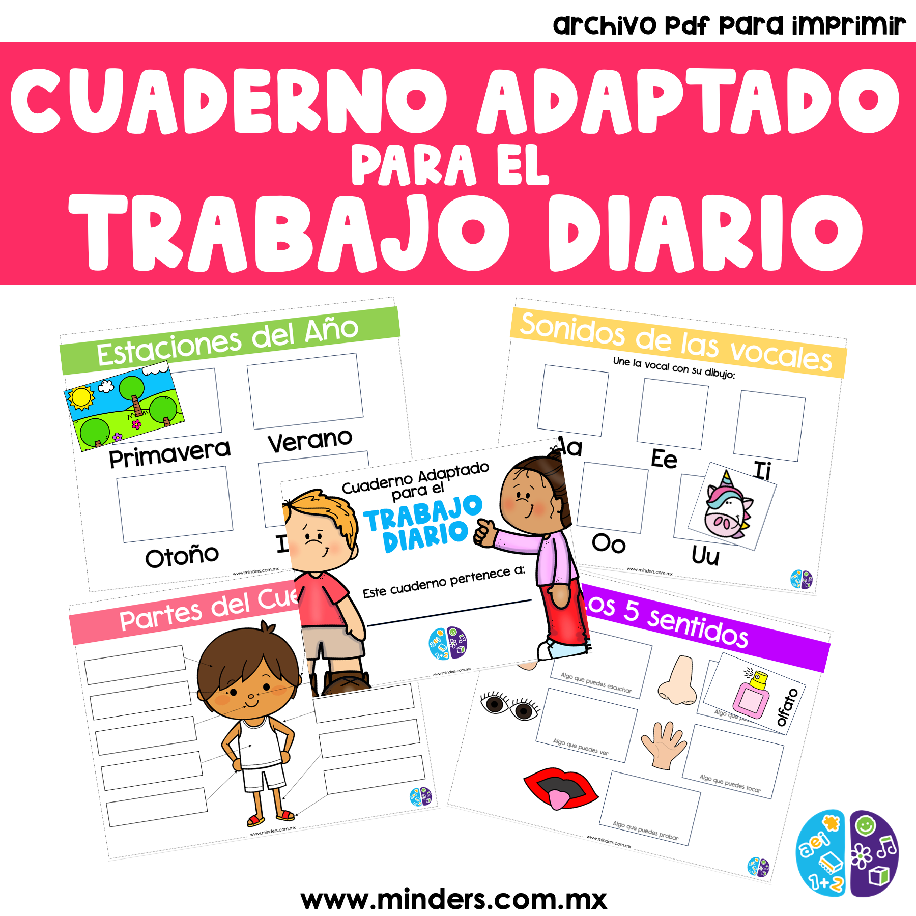 Cuaderno Adaptado de Trabajo Diario - Morning Work – Mindersmx