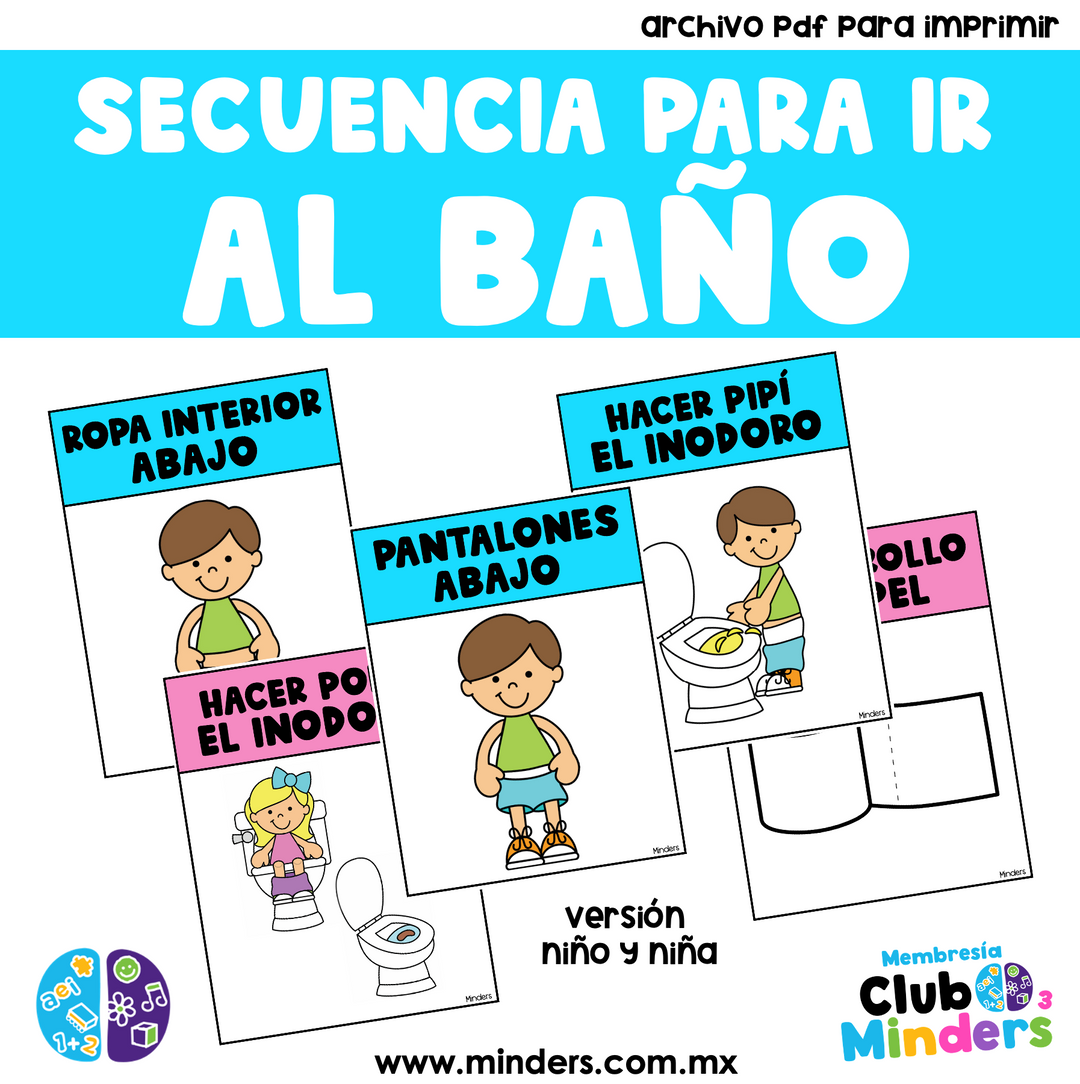Secuencia para ir al baño – Mindersmx