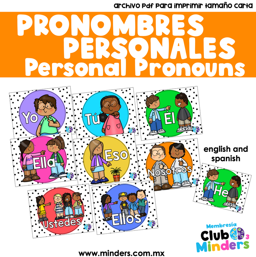 Pronombres personales - Personal pronouns – Mindersmx