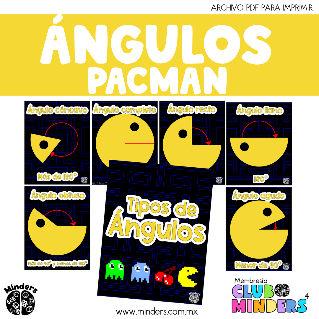Posters de los Ángulos Pacman – Mindersmx