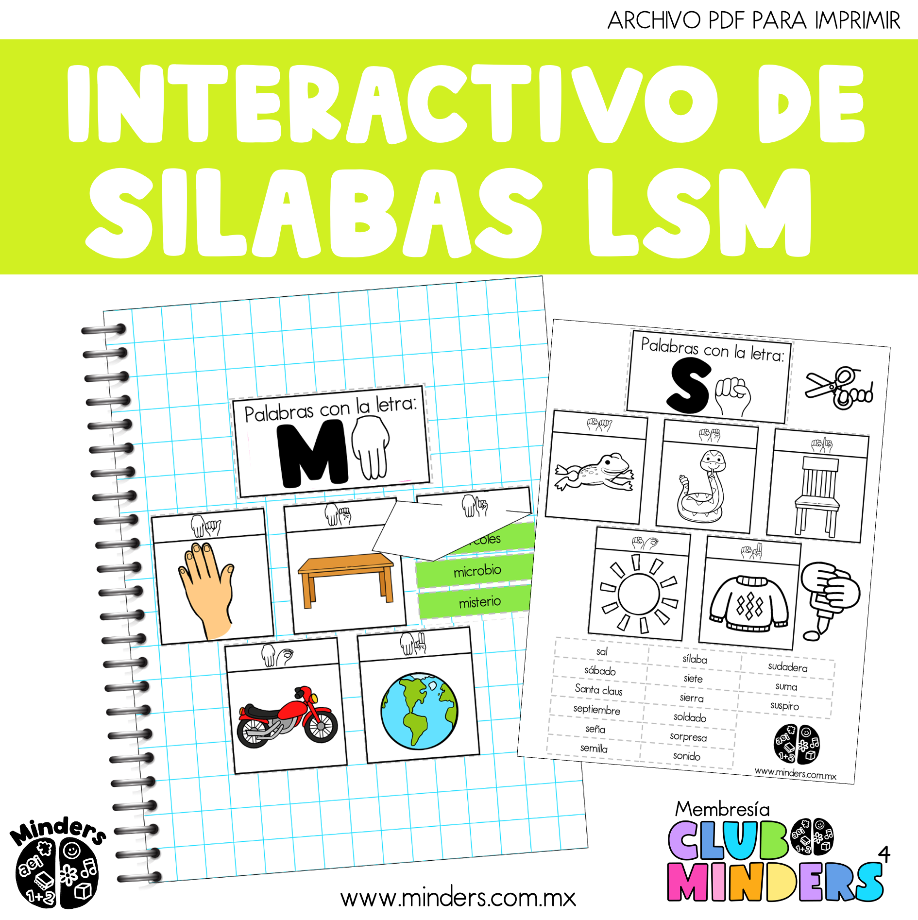 Interactivo de las Silabas LSM – Mindersmx