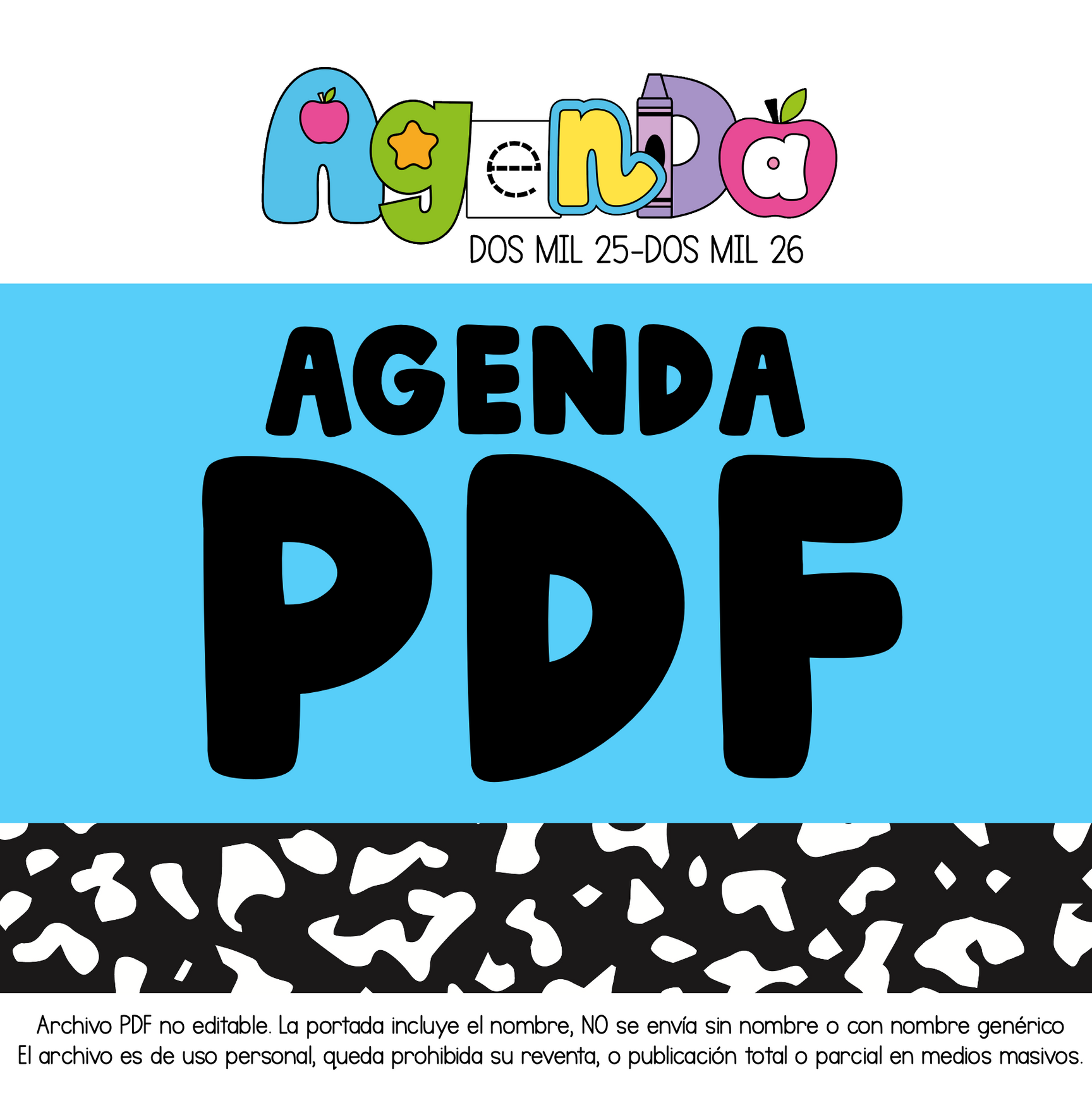 Agendas para imprimir 2025-2026 – Mindersmx