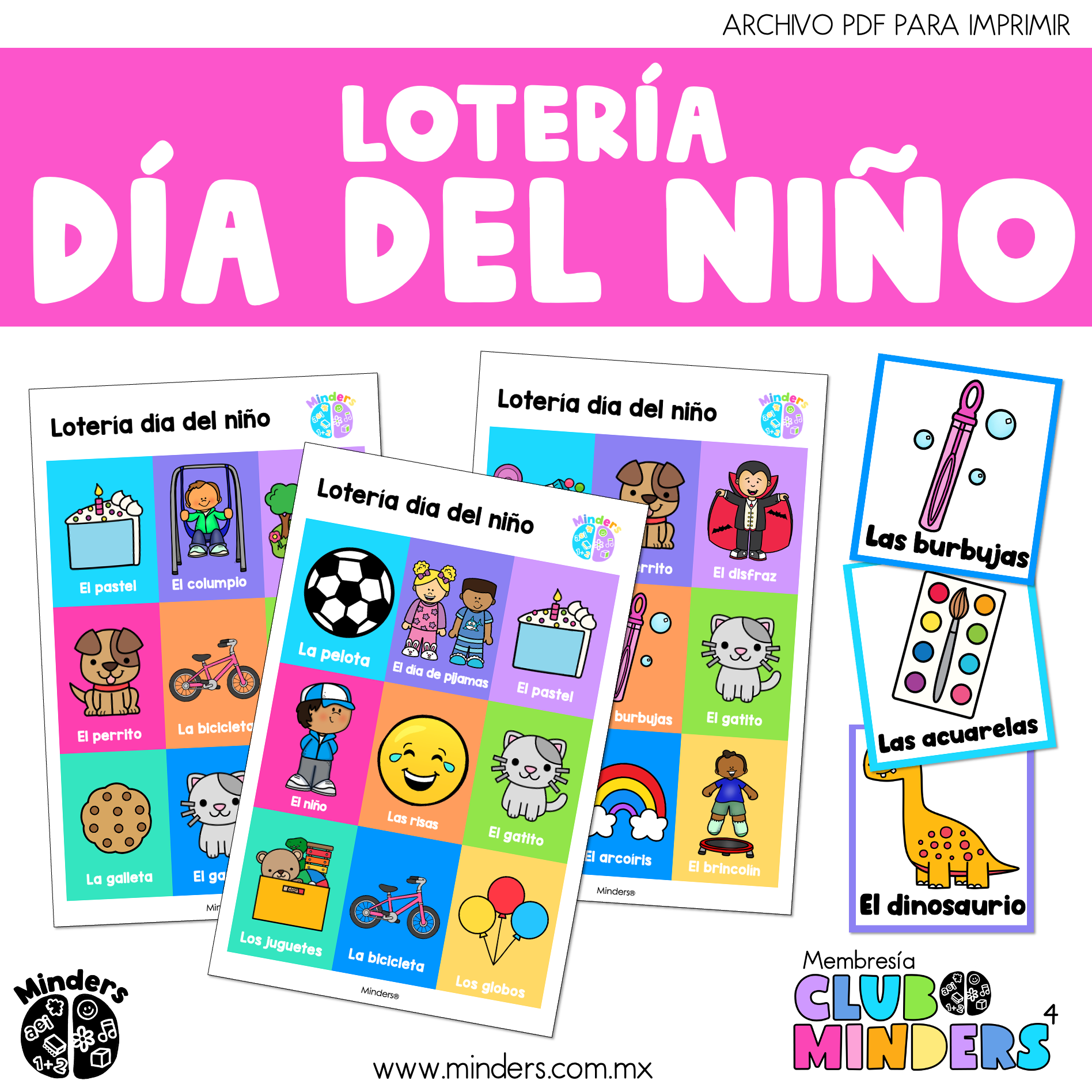 Lotería Día del Niño - Bingo – Mindersmx