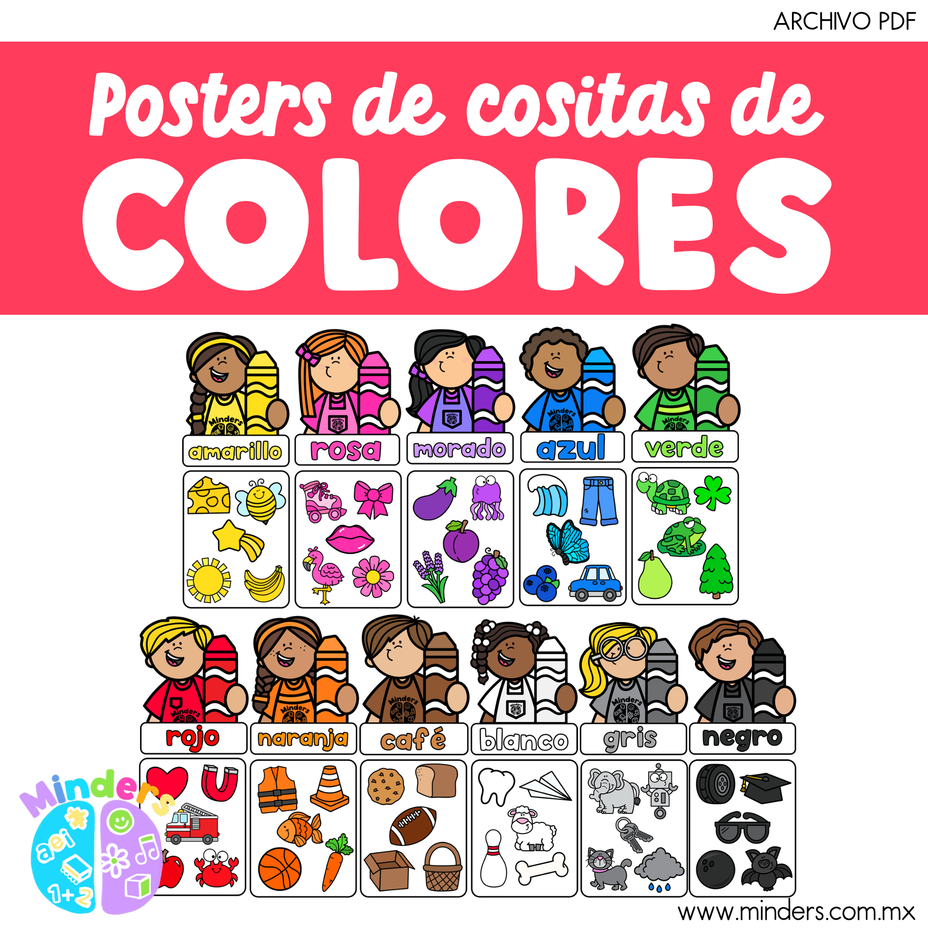 Posters de cositas de colores – Mindersmx