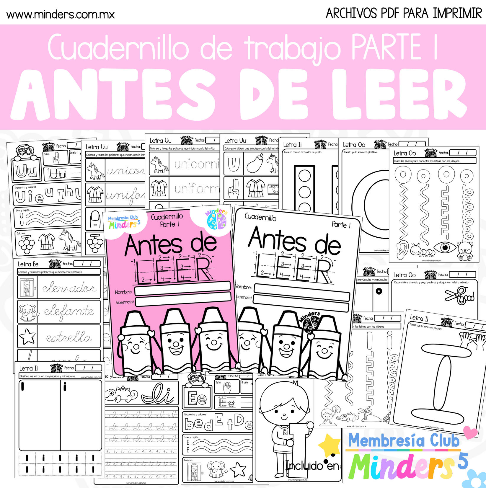 Cuadernillo de trabajo: Antes de Leer Parte 1 – Mindersmx