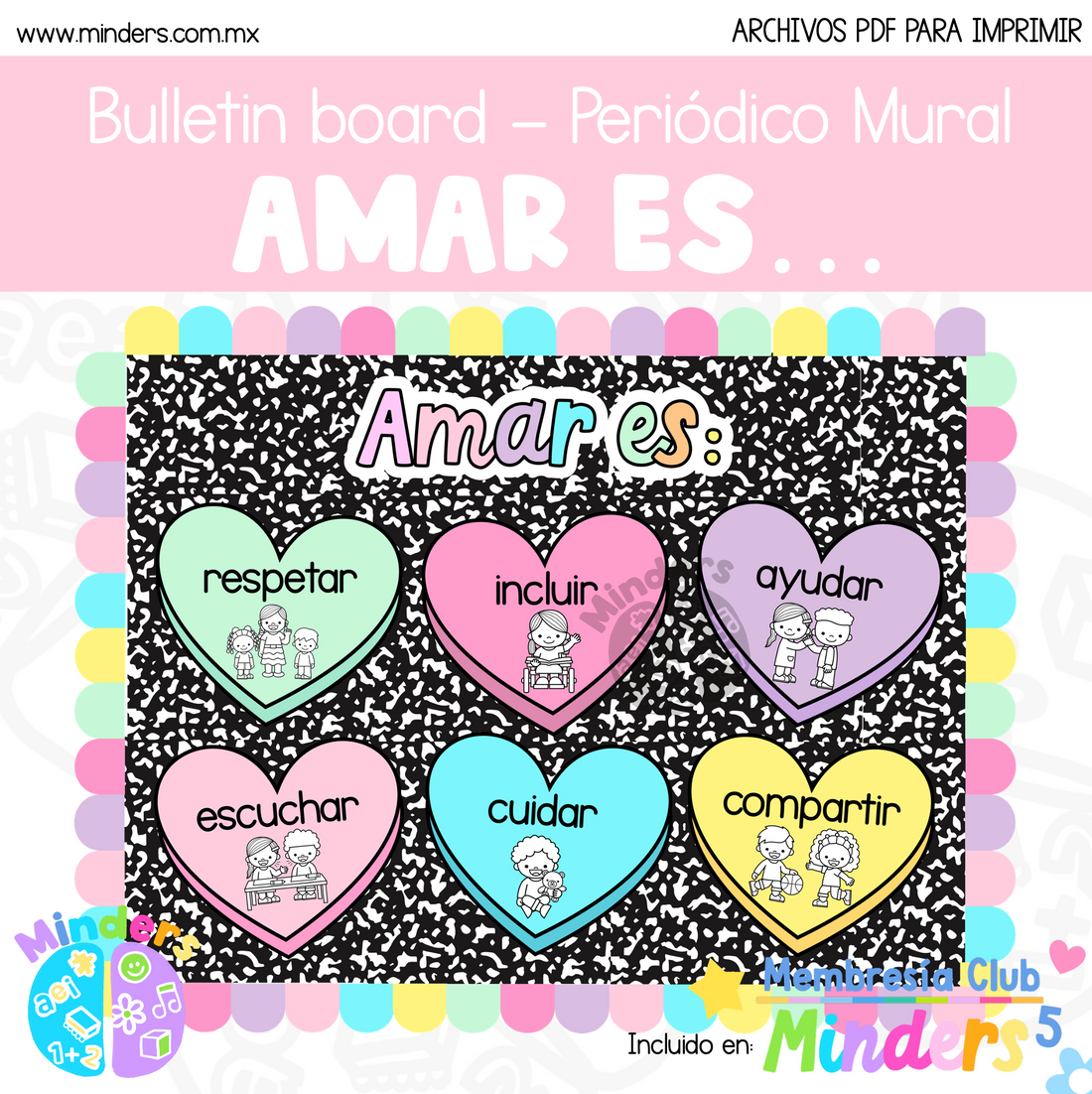 Bulletin board - Periódico Mural Amar es... – Mindersmx