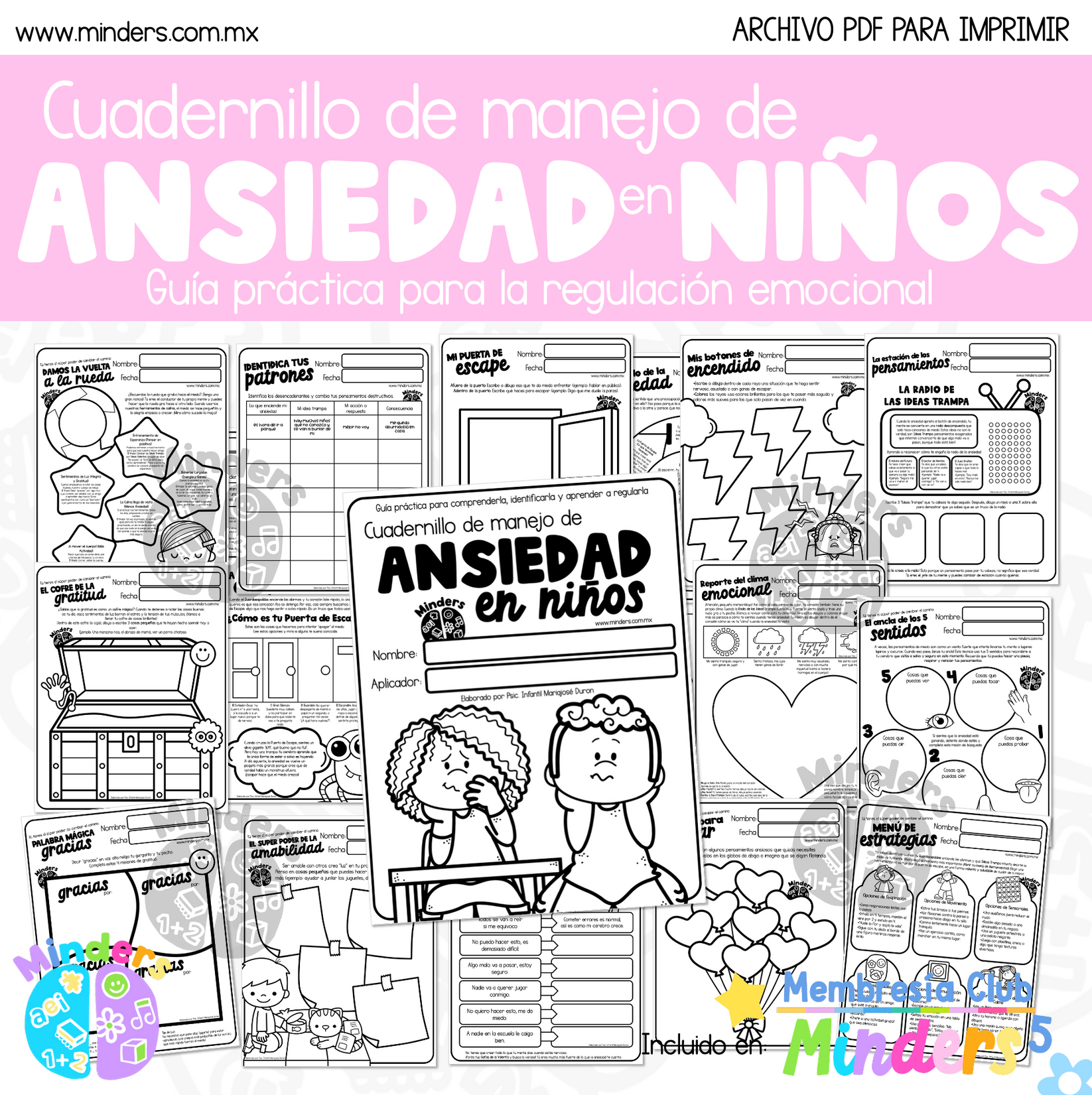Cuadernillo de Manejo de Ansiedad en Niños: Guía Práctica para la Regu ...