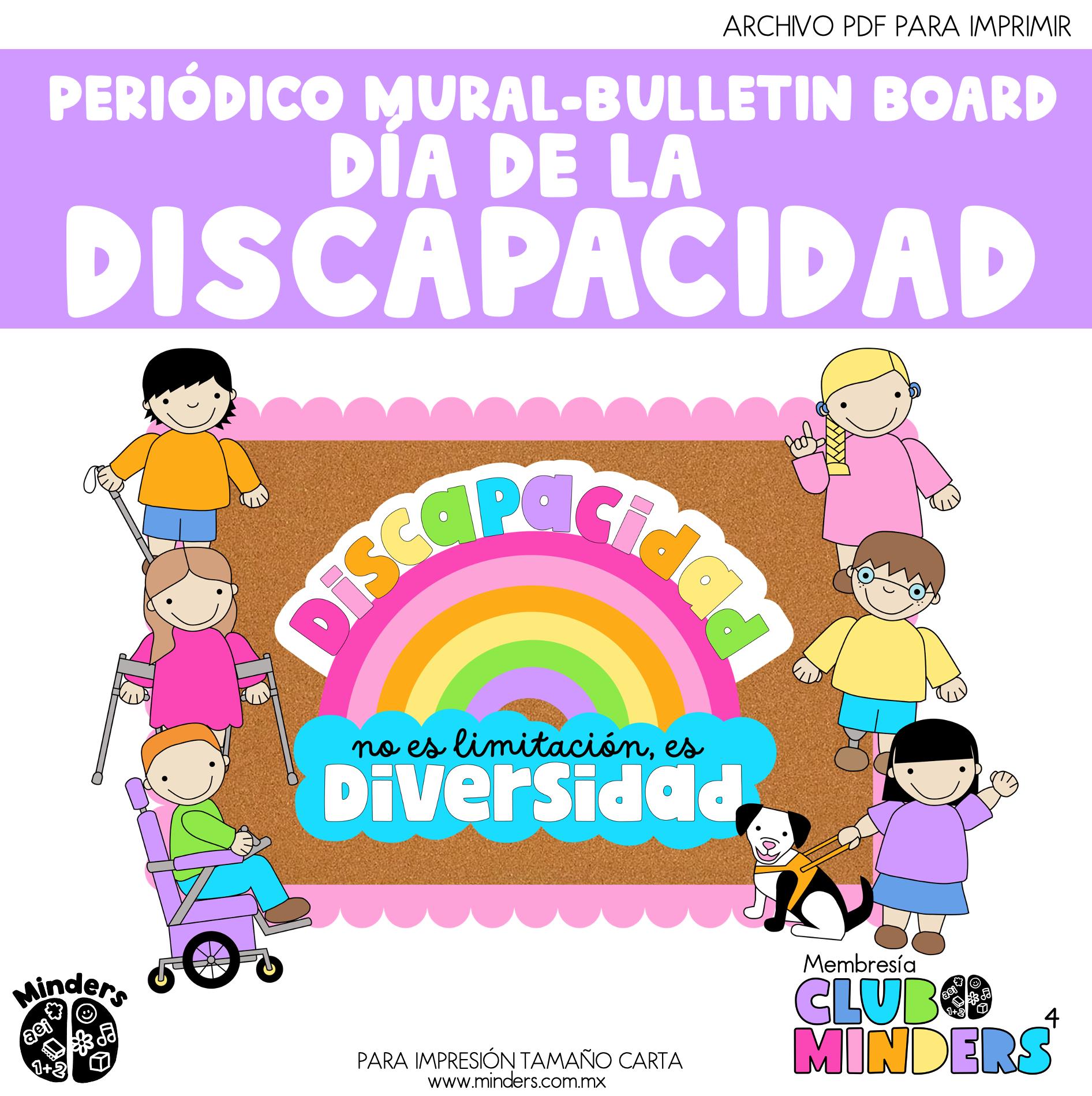 Bulletin Board - Periódico Mural Día de la discapacidad – Mindersmx