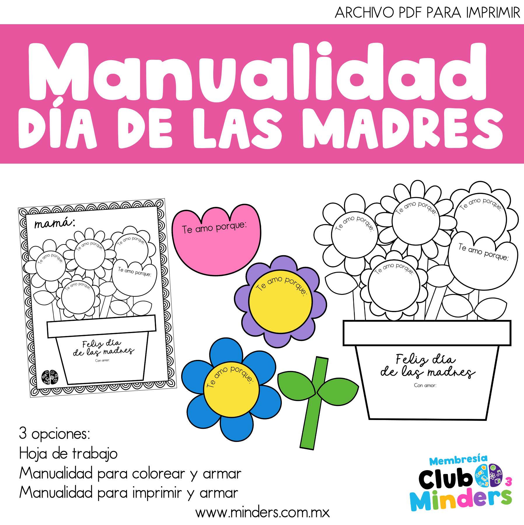 Manualidad Día de las Madres – Mindersmx
