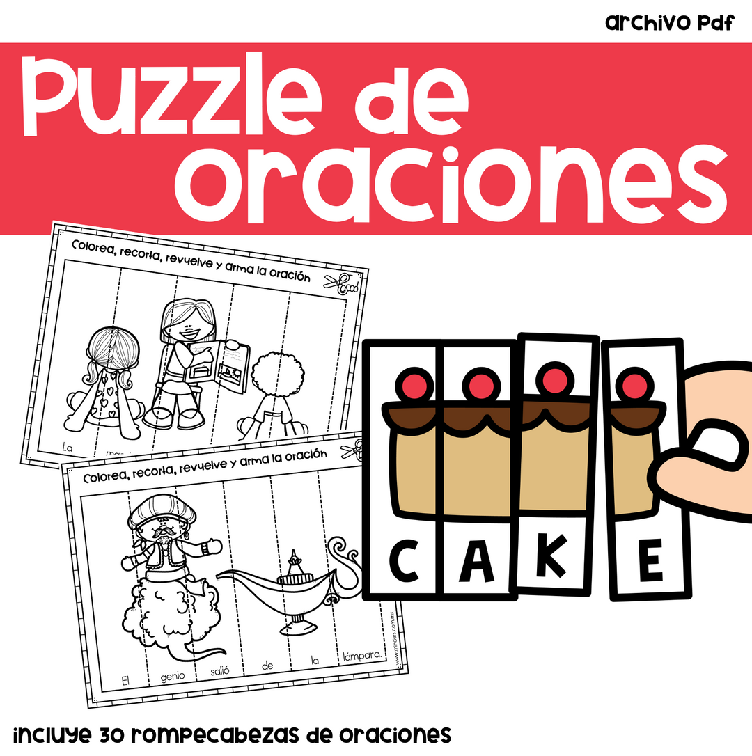 Puzzle de Oraciones – Mindersmx