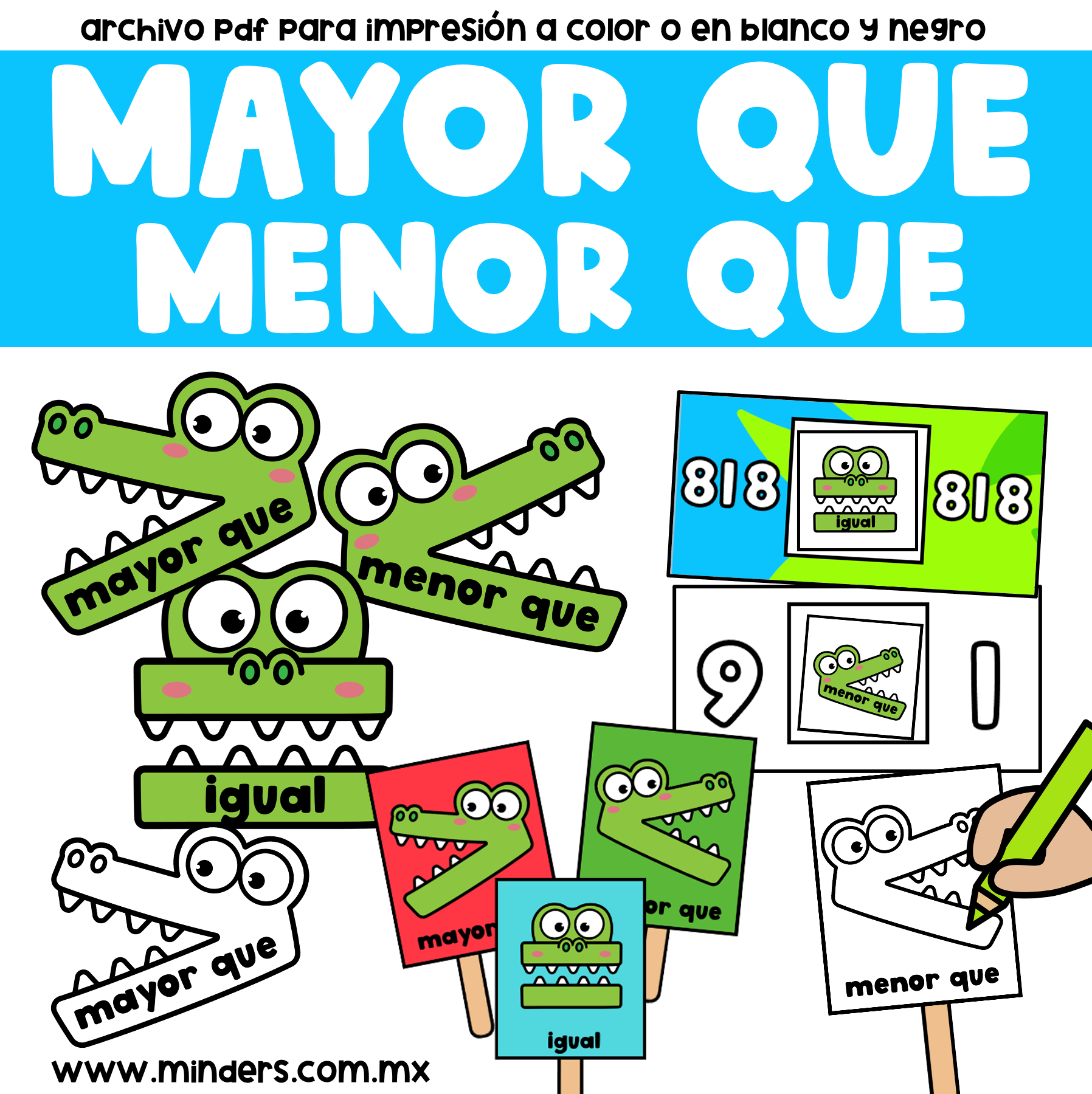 Mayor que, menor que o igual – Mindersmx