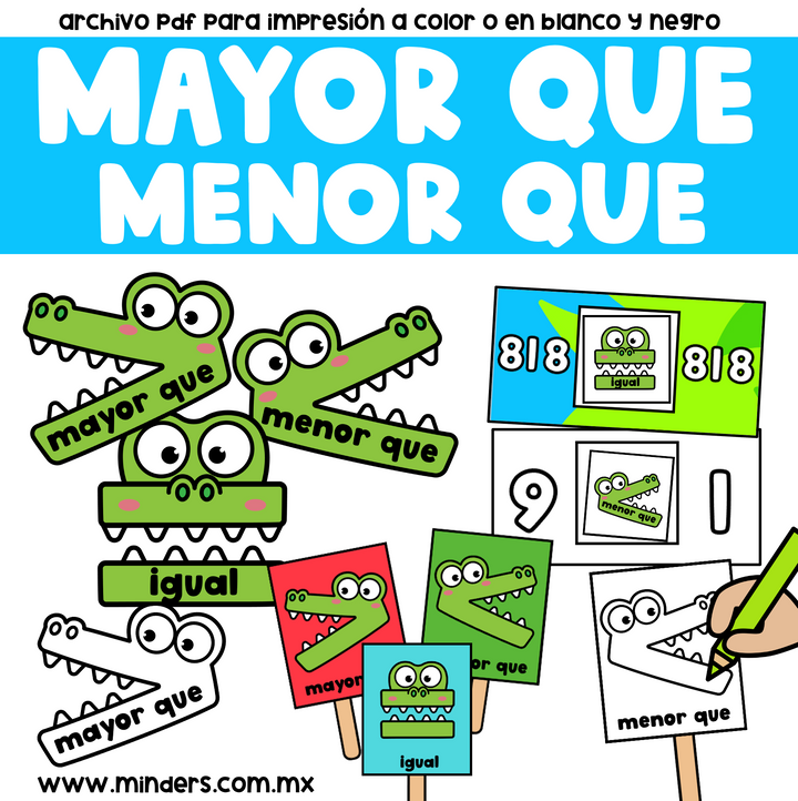 Mayor que, menor que o igual – Mindersmx