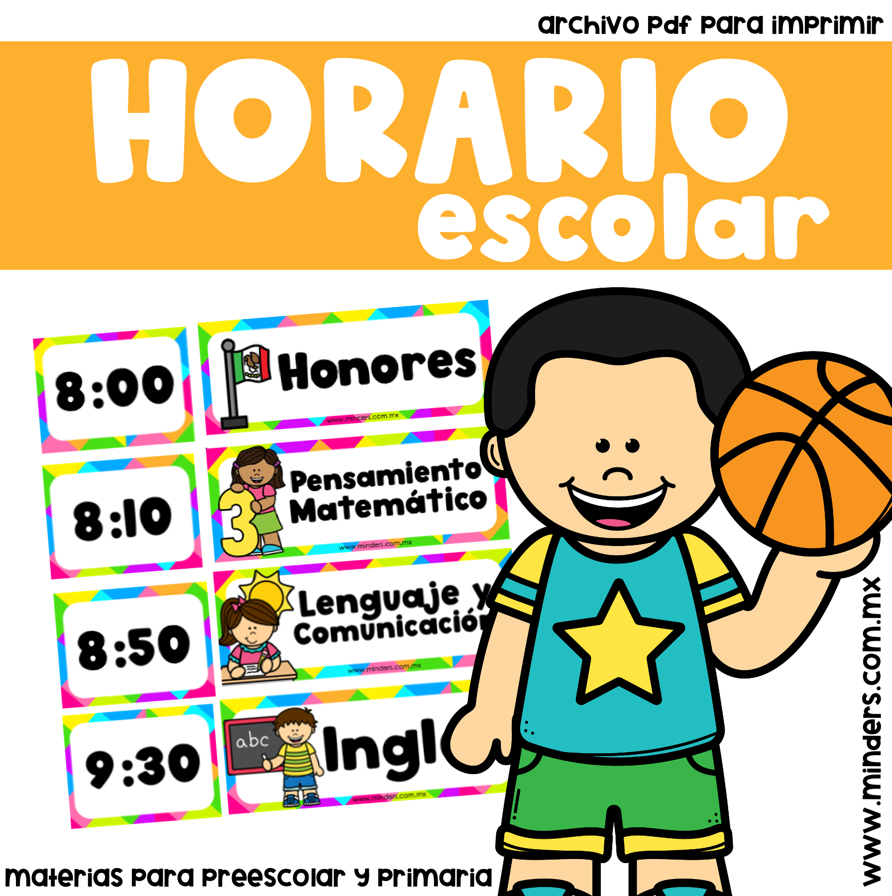 Horario Escolar – Mindersmx