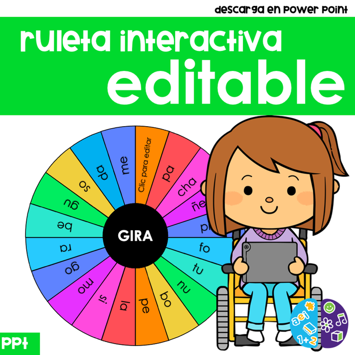 Ruleta Interactiva Editable – Mindersmx